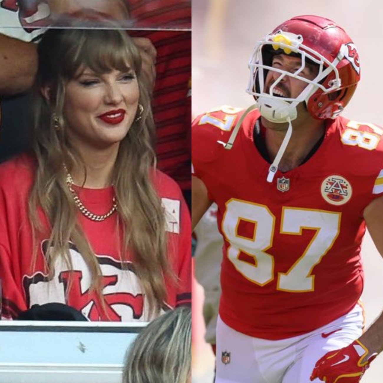 Taylor Swift has steamy reaction to Travis Kelce's entrance at Chiefs game against Bengals as he ...